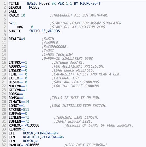 比尔·盖茨 1978 年写的 BASIC for 6502 古老程序曝光-CSDN博客
