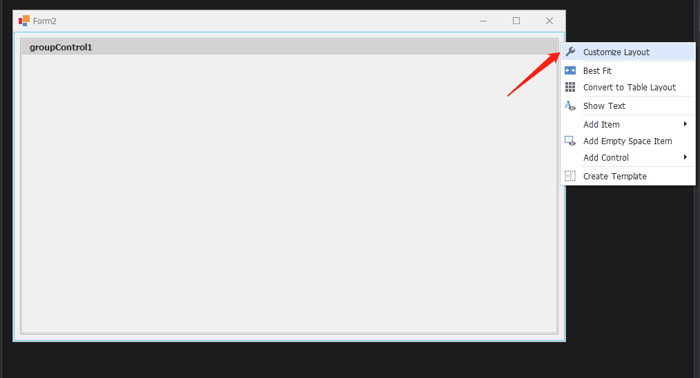 Devexpress中LayoutControl的使用及其控件布局设计----简单介绍。_layoutcontrolgroup-CSDN博客