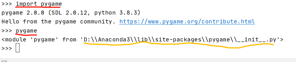 spacy库的安装与使用_使用Pycharm在anaconda环境下安装pygame库-CSDN博客