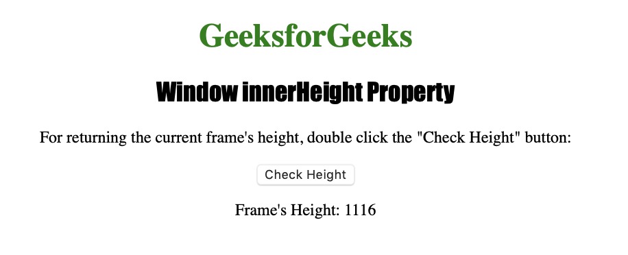 html window高度,HTML Window innerHeight用法及代码示例-CSDN博客