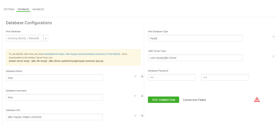 Ambari安装hive服务，数据库Connection Failed-CSDN博客