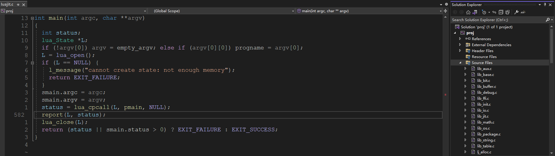 LuaJIT源码分析（一）搭建调试环境