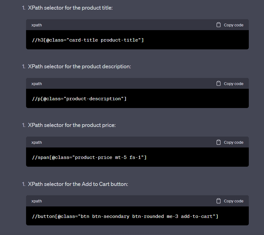 使用 ChatGPT 和 XPath 或 CSS 选择器查找网页元素_chatgpt css-CSDN博客