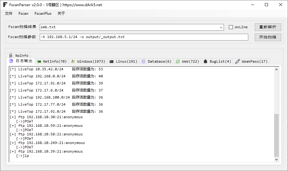 fscan全家桶，FscanPlus，fs，fscan低版本，FscanParser-CSDN博客