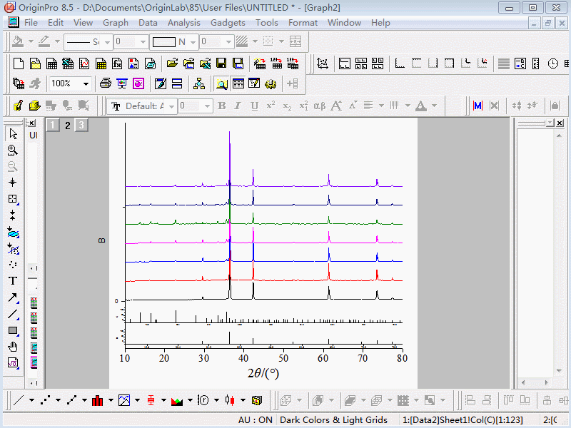 Origin操作技能-怎么样制作XRD叠图与PDF卡线图-科学指南针_oringe-CSDN博客