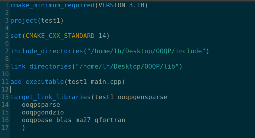 OOQP 使用教程 c++-CSDN博客