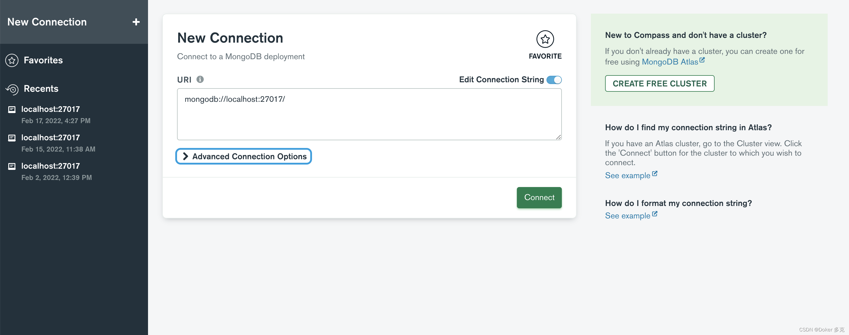 Mongodb可视化工具（免费）—mongodb Compass Csdn博客 