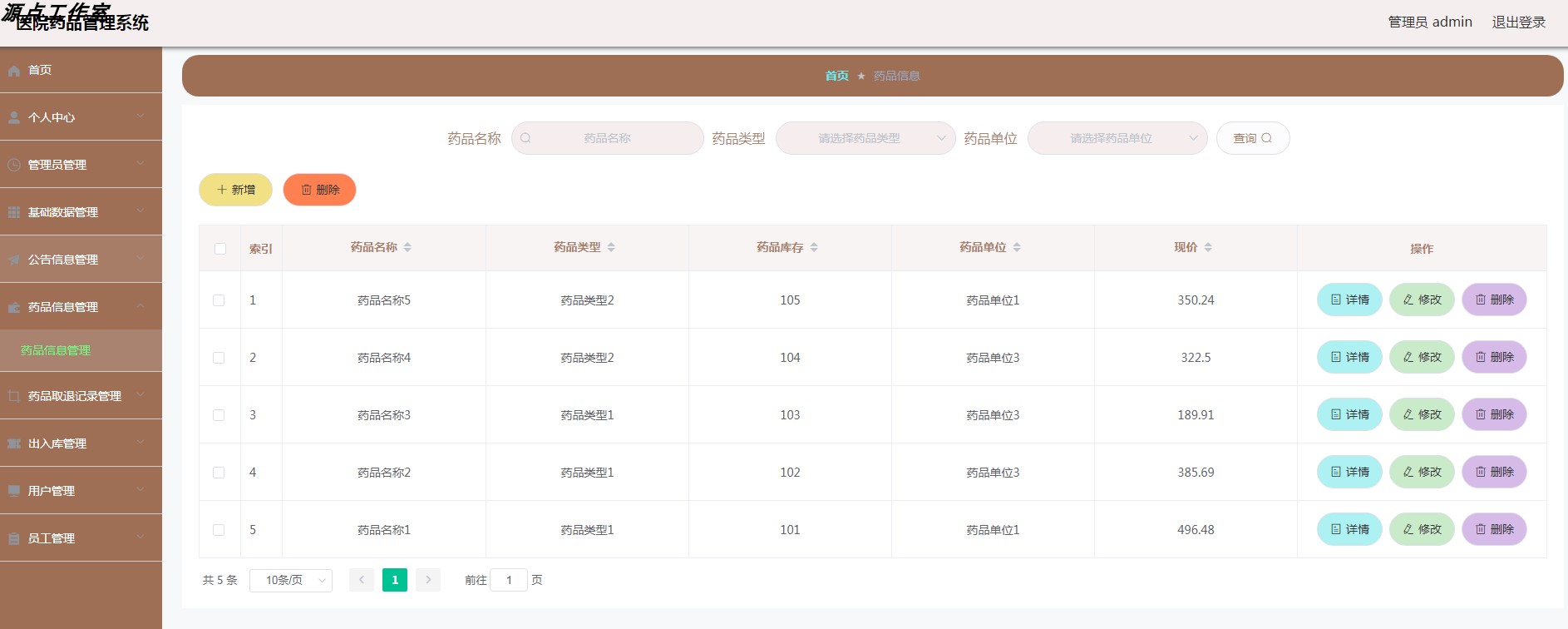 Java Vue Springboot 医院药品管理系统 Mysql 源码 Eclipse Idea Csdn博客
