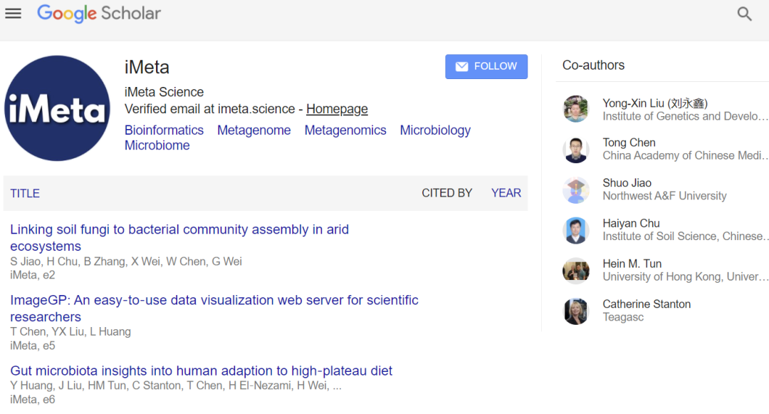 iMeta | 23/11/28起被ESCI收录创刊起所有文章，24年将获得首个影响因子-CSDN博客