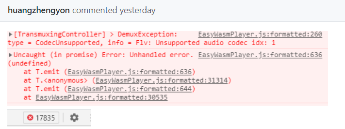 【疑难解决】H264/H265编码视频流媒体播放器EasyWasmPlayer.js控制台循环报错Unsupported，如何处理？-CSDN博客