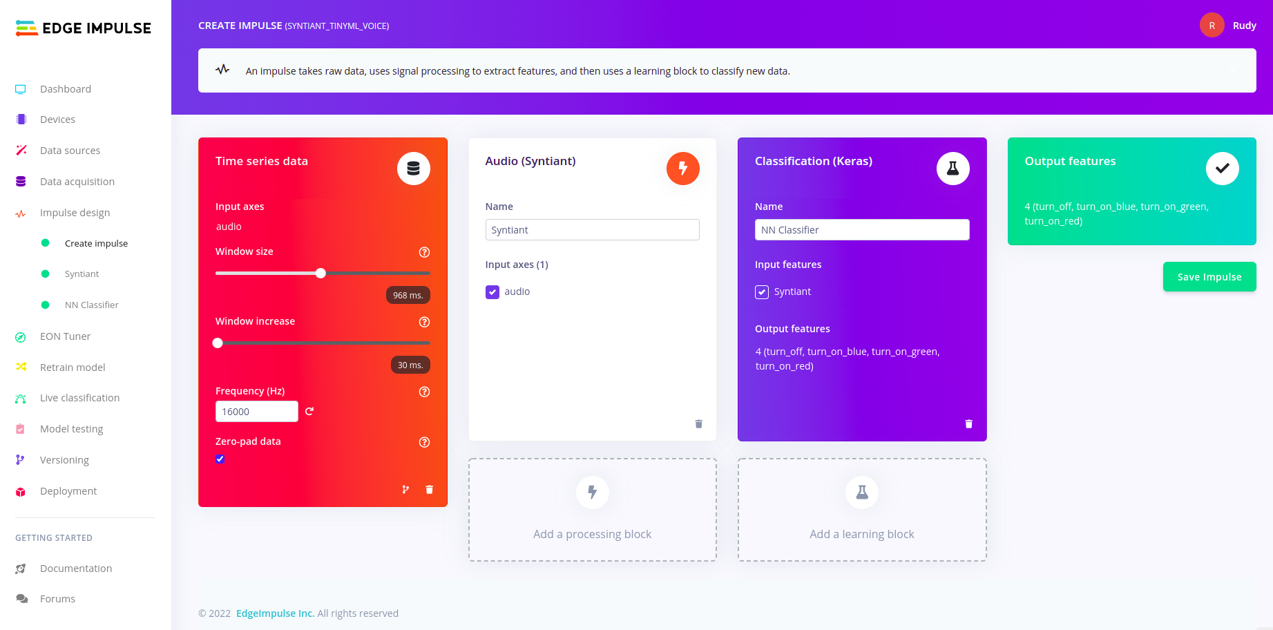Syntiant TinyML 开发板 + Edge Impulse 机器学习实现语音识别_syntiant tiny ml board-CSDN博客