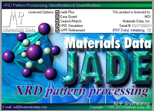 jade软件_一文搞定材料晶体结构分析（借助Jade，FindIt，和Material Studio软件）_weixin_39654751的 ...