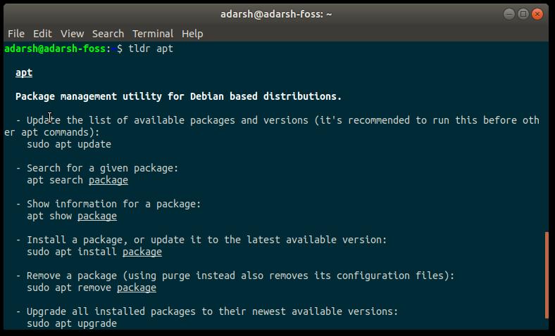 linux安装tldr 中文,分享|TLDR 页：Linux 手册页的简化替代品-CSDN博客