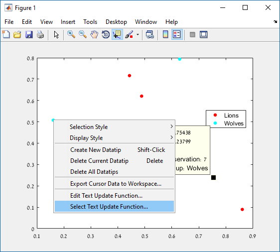 Matlab 箭头 类型matlab分散工具提示显示其他类型的数据和带箭头的连接点 Csdn博客