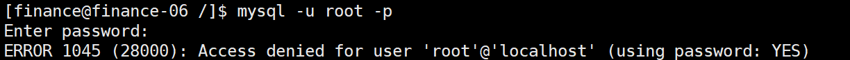 mysql登录报错：ERROR 1045 (28000): Access denied for user ‘root‘@‘localhost‘ (using password: YES)-CSDN博客