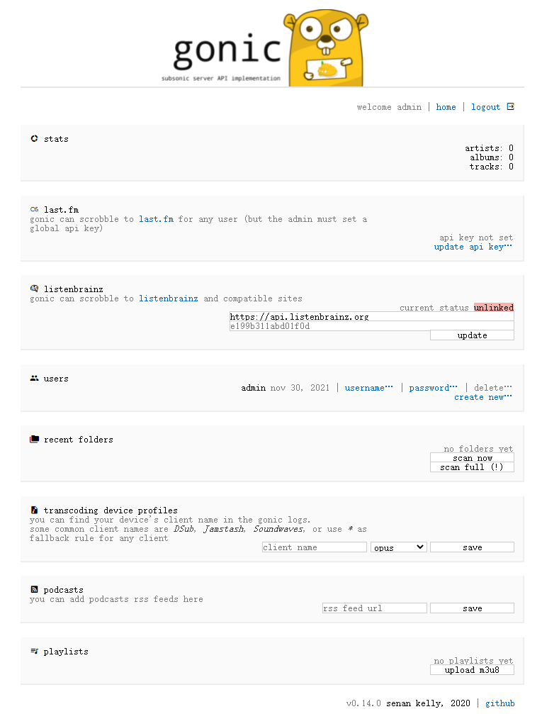 音乐流媒体服务器Gonic_subsonic api-CSDN博客