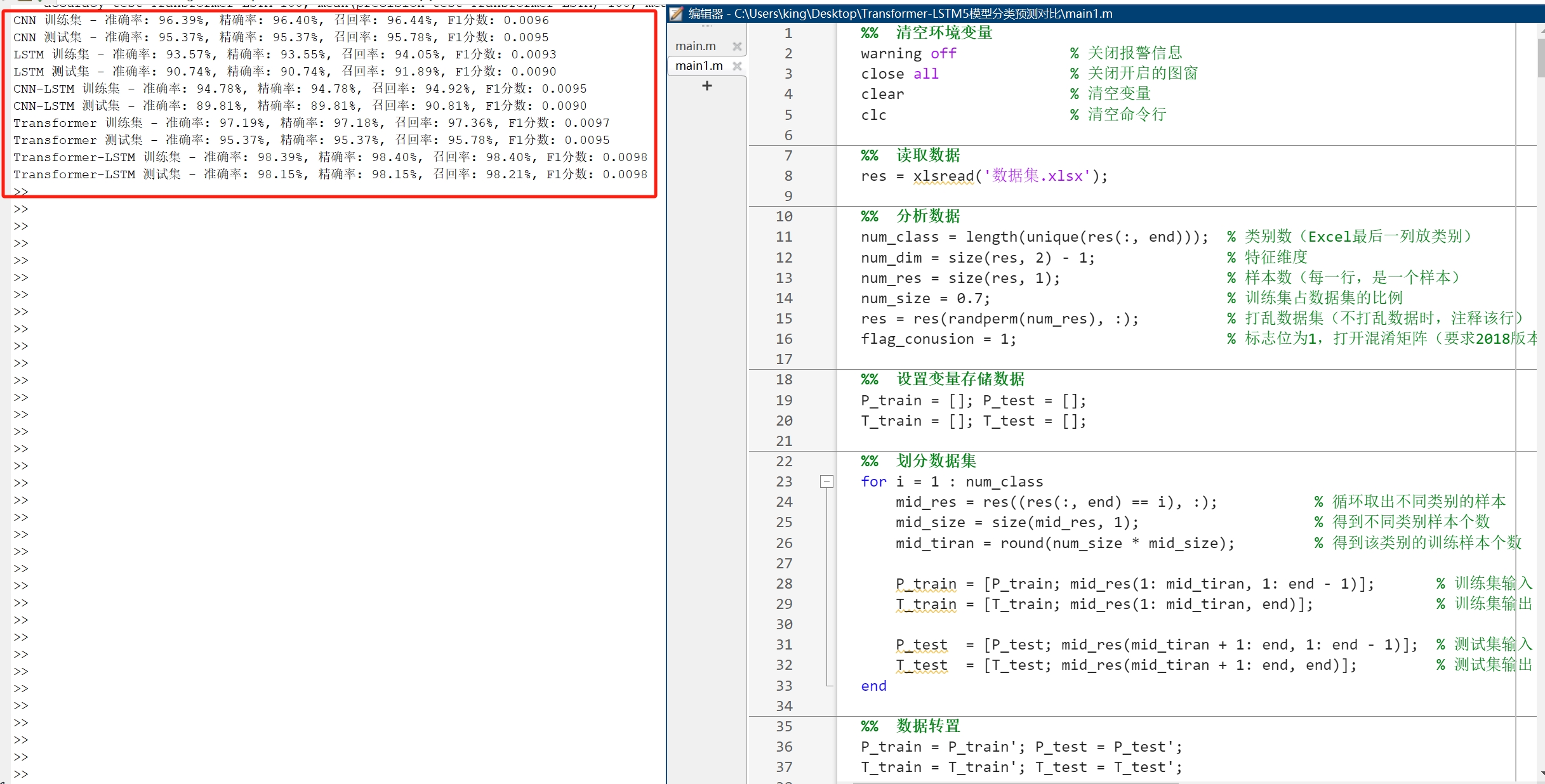 Matlab Transformer-LSTM 5模型多特征分类预测一键对比 (多输入单输出)_matlab lstm 混淆矩阵-CSDN博客