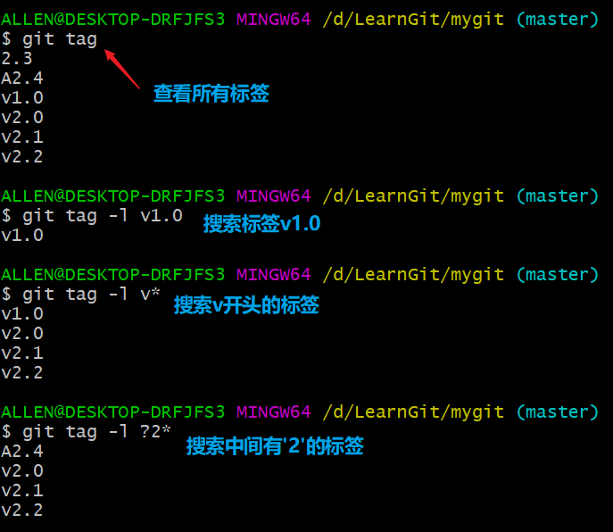 git拉取指定tag的代码_Git应用详解第八讲：Git标签、别名与Git gc_weixin_39642619的博客-CSDN博客