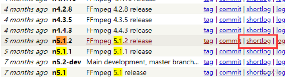2.FFmpeg5.1下载和使用_ffmpeg-n5.1.2开发库-CSDN博客