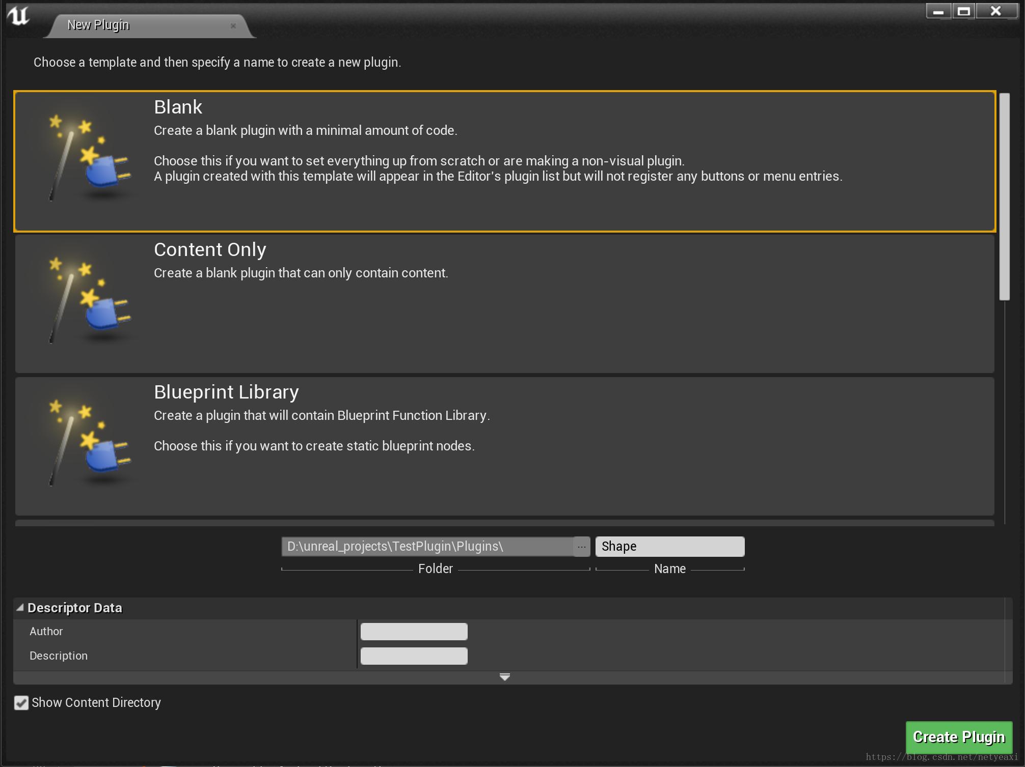 【UE基础】创建PLUGINS_ue5项目c++添加plugins文件夹-CSDN博客