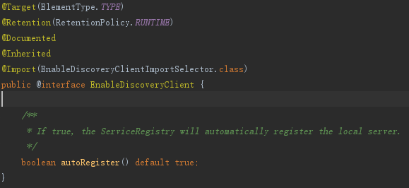 enablediscoveryclient注解的意思_Spring Boot @Enable*注解源码解析及自定义@Enable*-CSDN博客