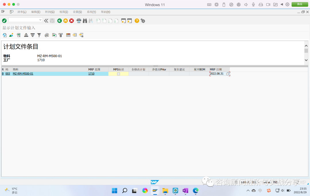 「全网最细」：MRP1视图所有字段详解及实战应用 - 合集_sap mp1视图详解-CSDN博客