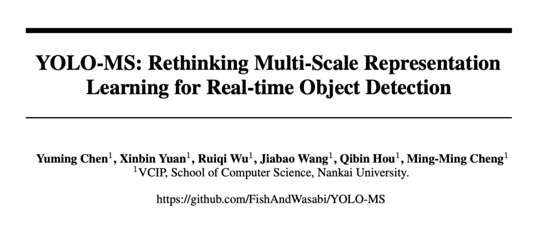 即插即用 | YOLO-MS：超越 YOLOv8 与 RTMDet（南开大学）-CSDN博客