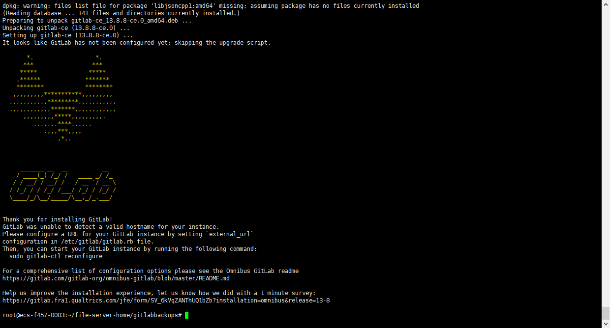 Ubuntu16.04安装/卸载GitLab 进行备份、恢复/迁移_gitlab ubuntu安装旧版本-CSDN博客