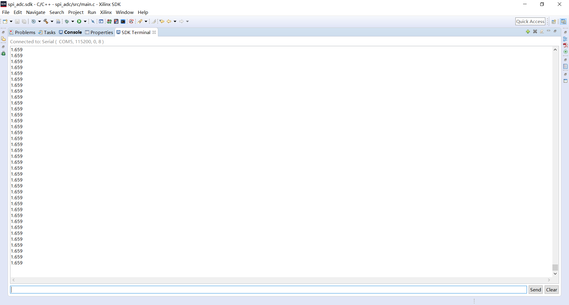基于SDK+C ZYNQ开发 — 基于ADC128S102的简单电压表设计 — 电压采集部分_sdk usleep单位-CSDN博客