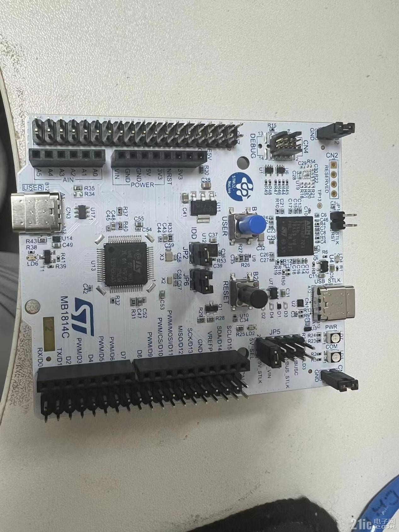Stm32h5 【stm32 Nucleo 64测评】开箱stm32 Nucleo 64 开发板 Csdn博客