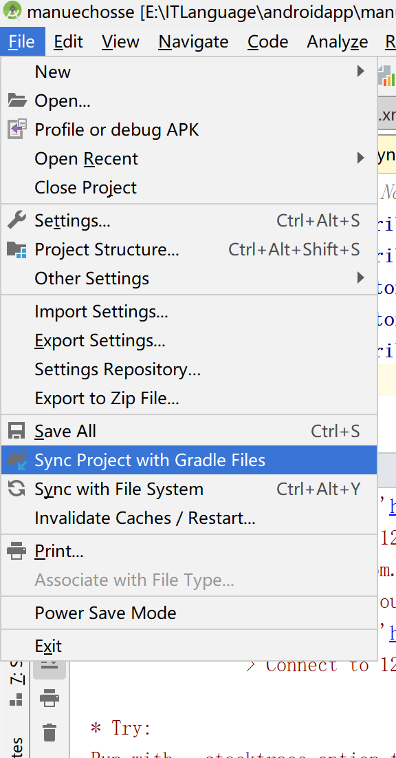 安卓gradle报错_error: gradle project sync failed. please fix your-CSDN博客