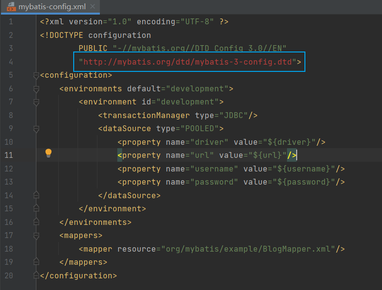 解决http://mybatis.org/dtd/mybatis-3-config.dtd爆红问题-CSDN博客