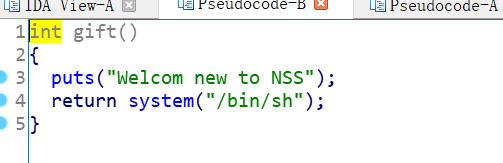 nssctf [SWPUCTF 2021 新生赛]gift_pwn_ctf题目gifts-CSDN博客