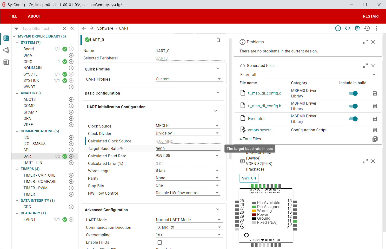 2023电赛备赛-MSPM0学习笔记(五)UART配置_sysosc-CSDN博客