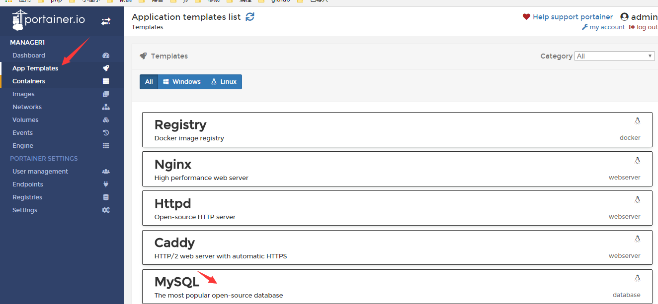 入手Docker管理工具Portainer、创建Mysql容器并外部连接_protainer mysql怎么连-CSDN博客