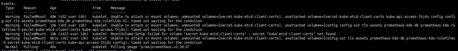 云原生 | k8s：MountVolume.SetUp failed for volume “secret-kube-etcd-client-certs“_mountvolume.setup ...