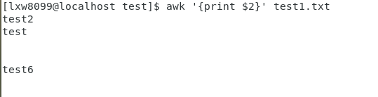linux awk常用命令_awk -f "," '{print $2, $3}' test.txt-CSDN博客