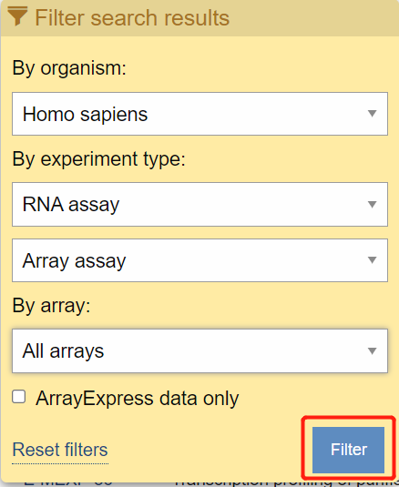 芯片数据分析笔记【04】 | ArrayExpress 数据库介绍-CSDN博客