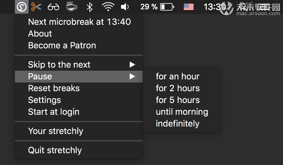 mac上一款定时休息提醒软件：stretchly mac-CSDN博客