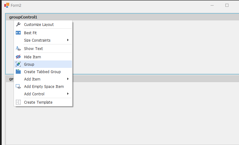 Devexpress中LayoutControl的使用及其控件布局设计----简单介绍。_layoutcontrolgroup-CSDN博客