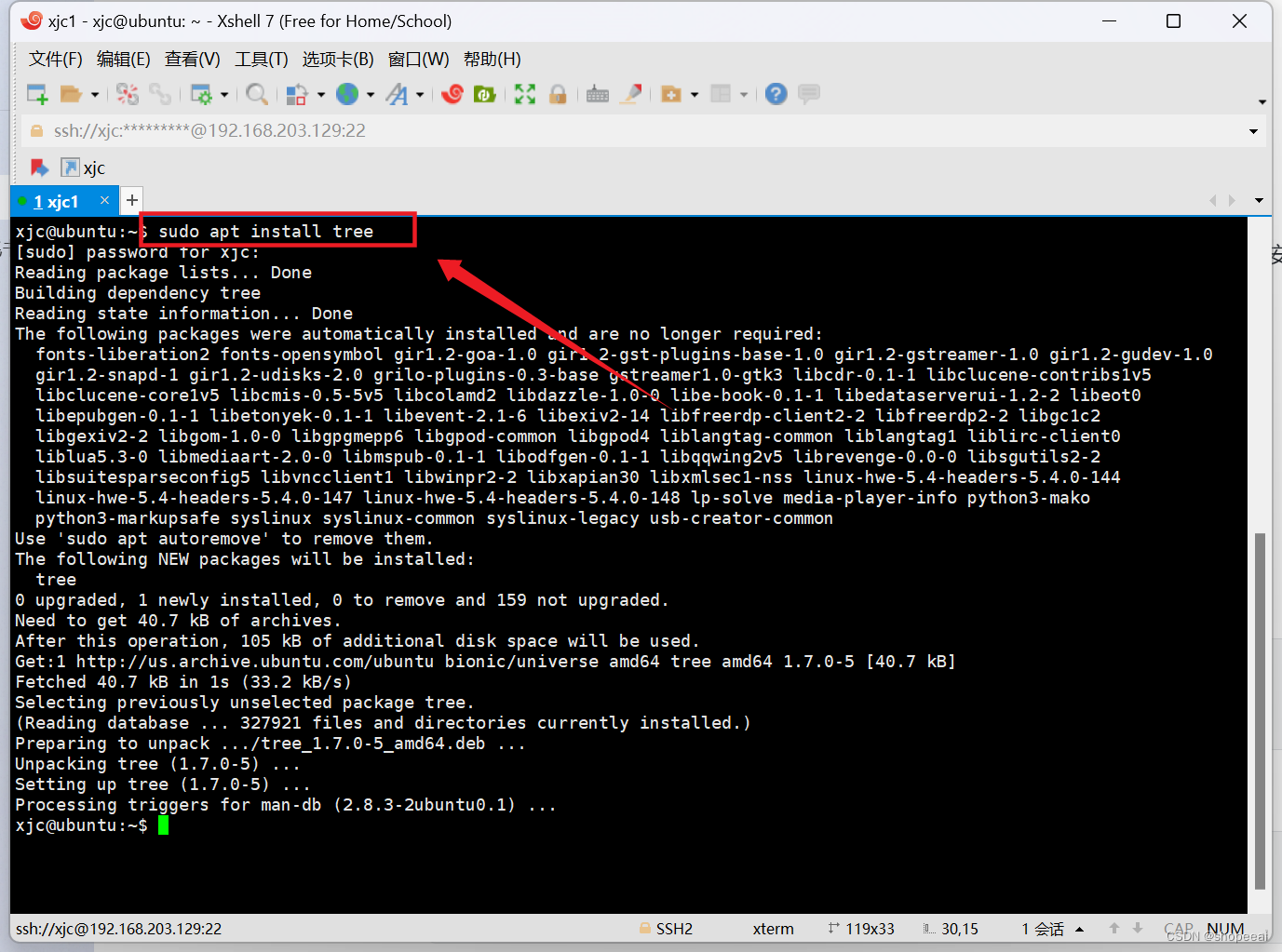 【linux】linux 系统编程——tree 命令 Csdn博客 