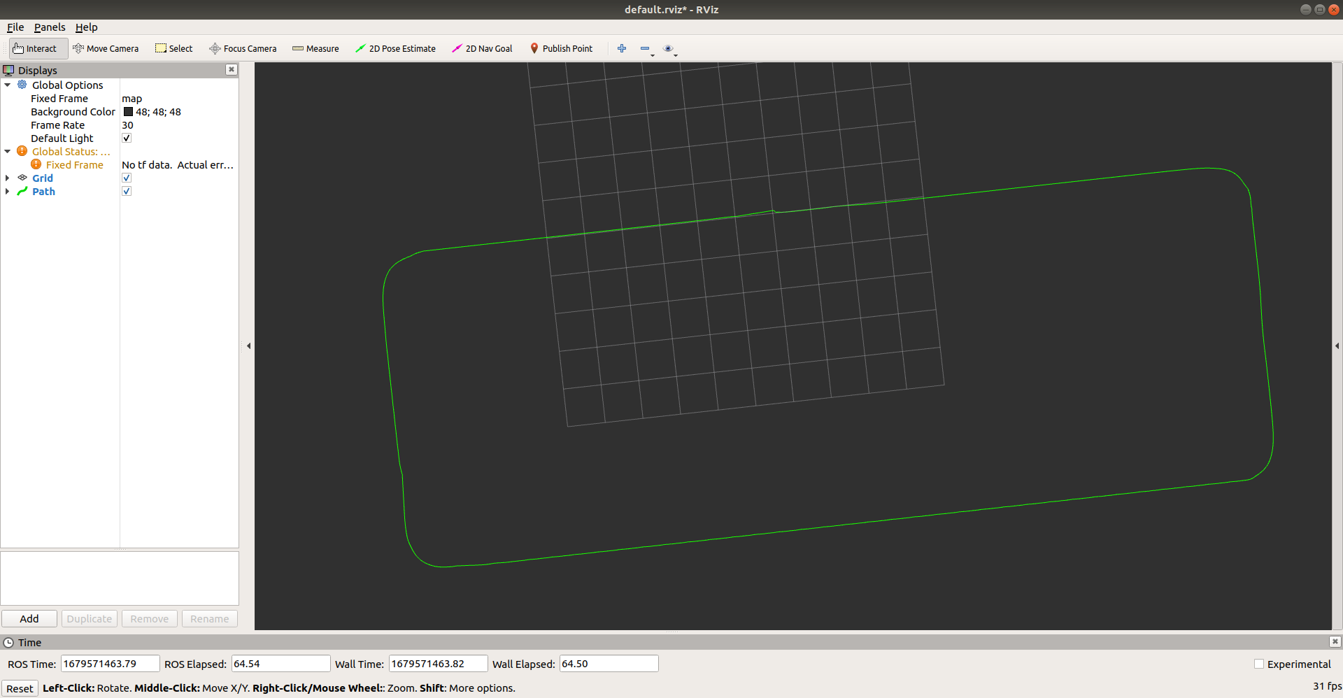 ROS 移动机器人运动轨迹记录，并发布在rviz上_ros发布path-CSDN博客