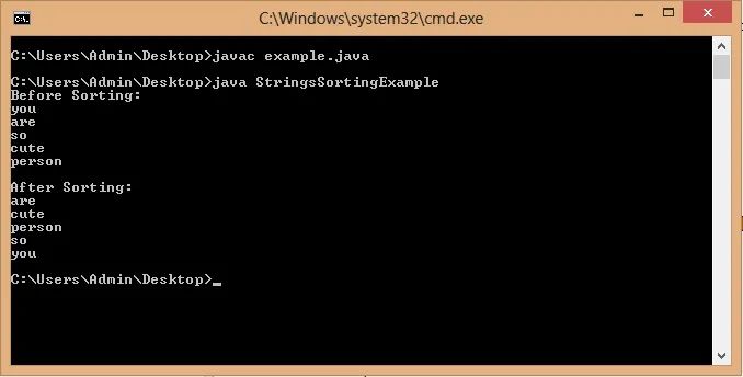 Java Compareto方法怎么排序的 每日一课 Java程序对字符串列表进行排序 Csdn博客