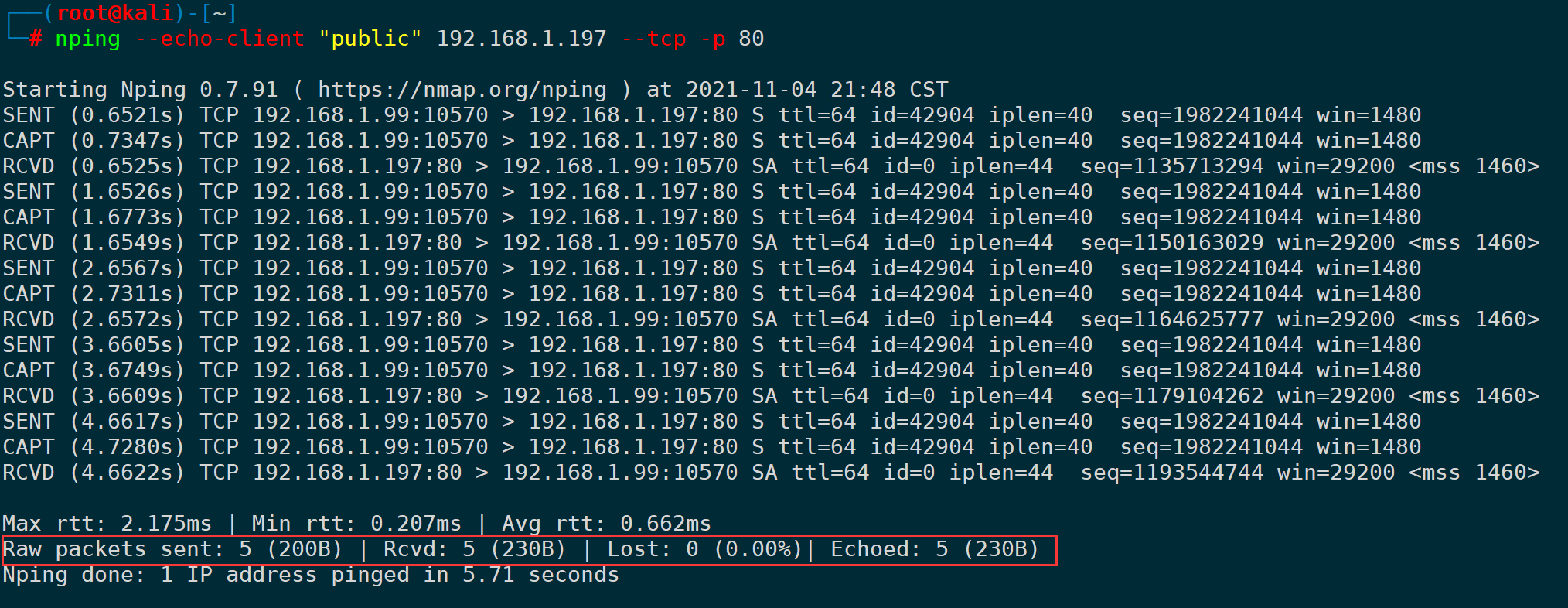 网络探测的中流砥柱-Nping使用_nping语法-CSDN博客