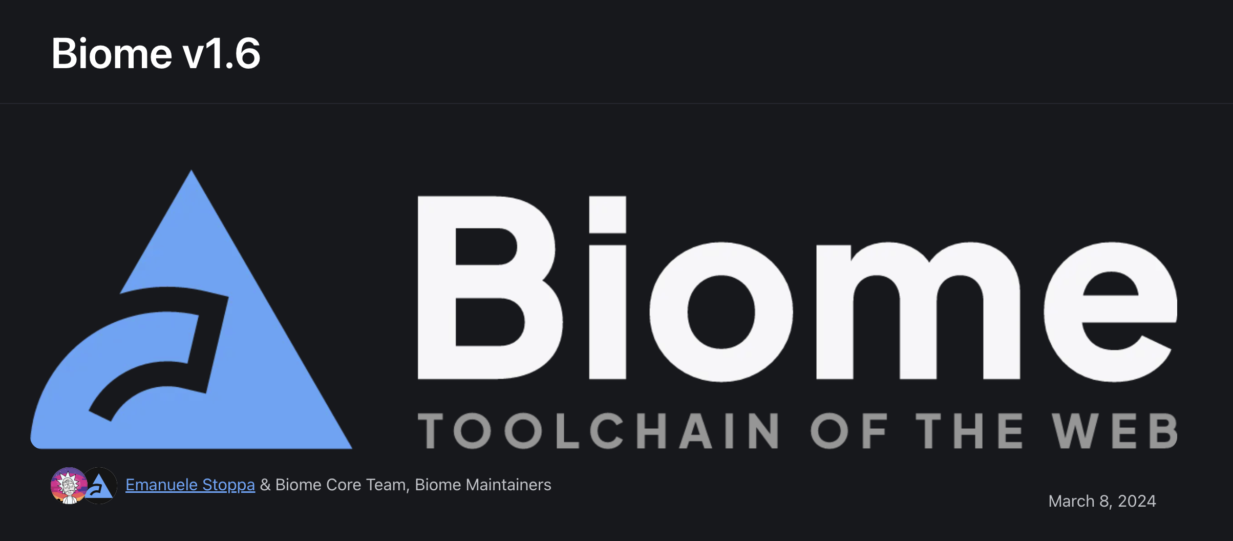 Biome v1.6 发布，支持 Astro、Svelte 和 Vue 文件！_biome html formatter-CSDN博客