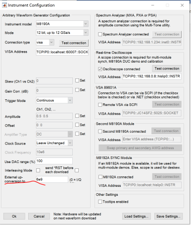 M8190A+E8267D产生宽带信号及校准